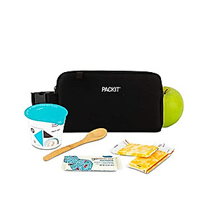 PackIt Freezable Snack Box, Black