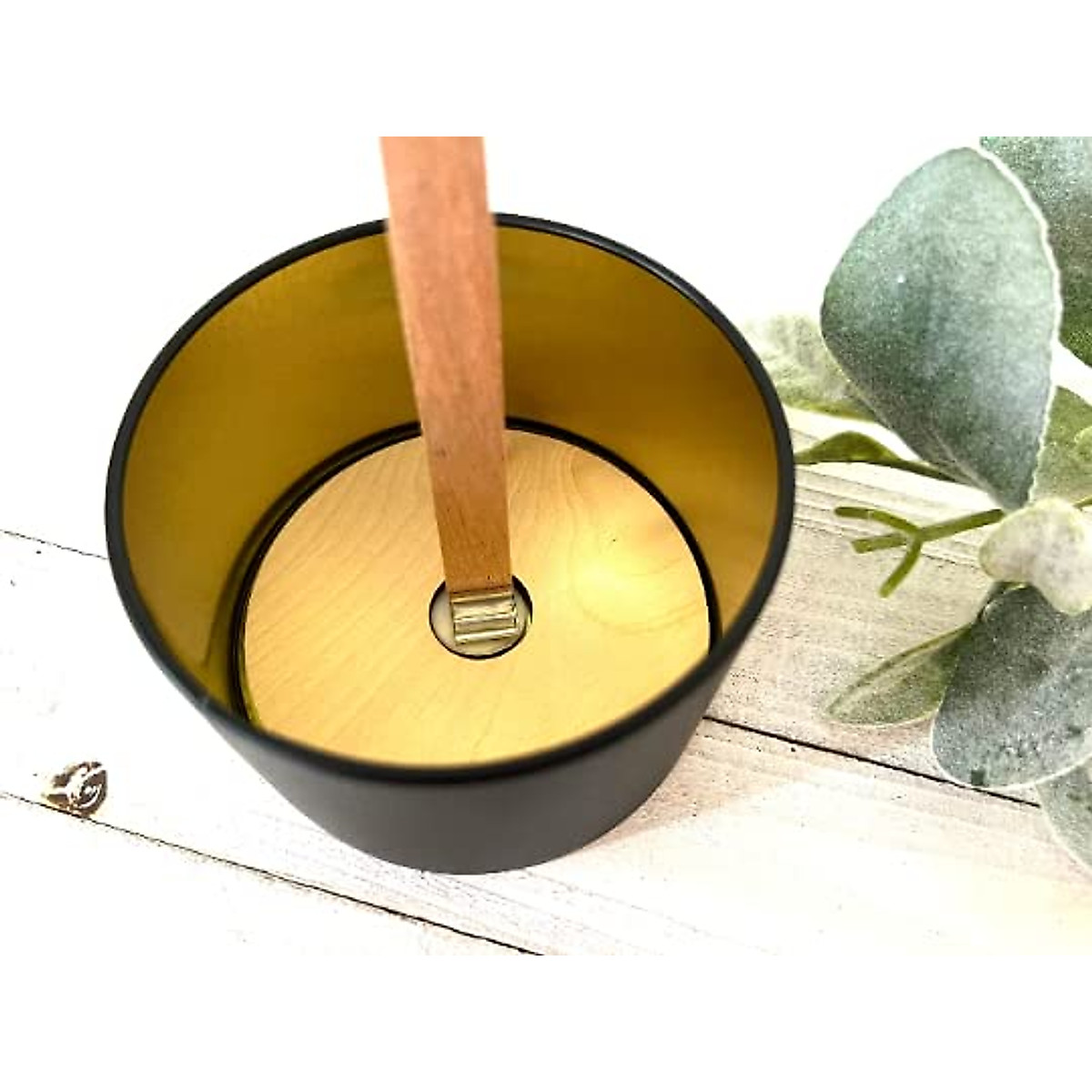 Wick Centering Tool for Single Wick Candle, 1-Wick Stabilizer, Wooden and Cotton Wick Holder,Wick Stabilizer for Candle Making (2.75")