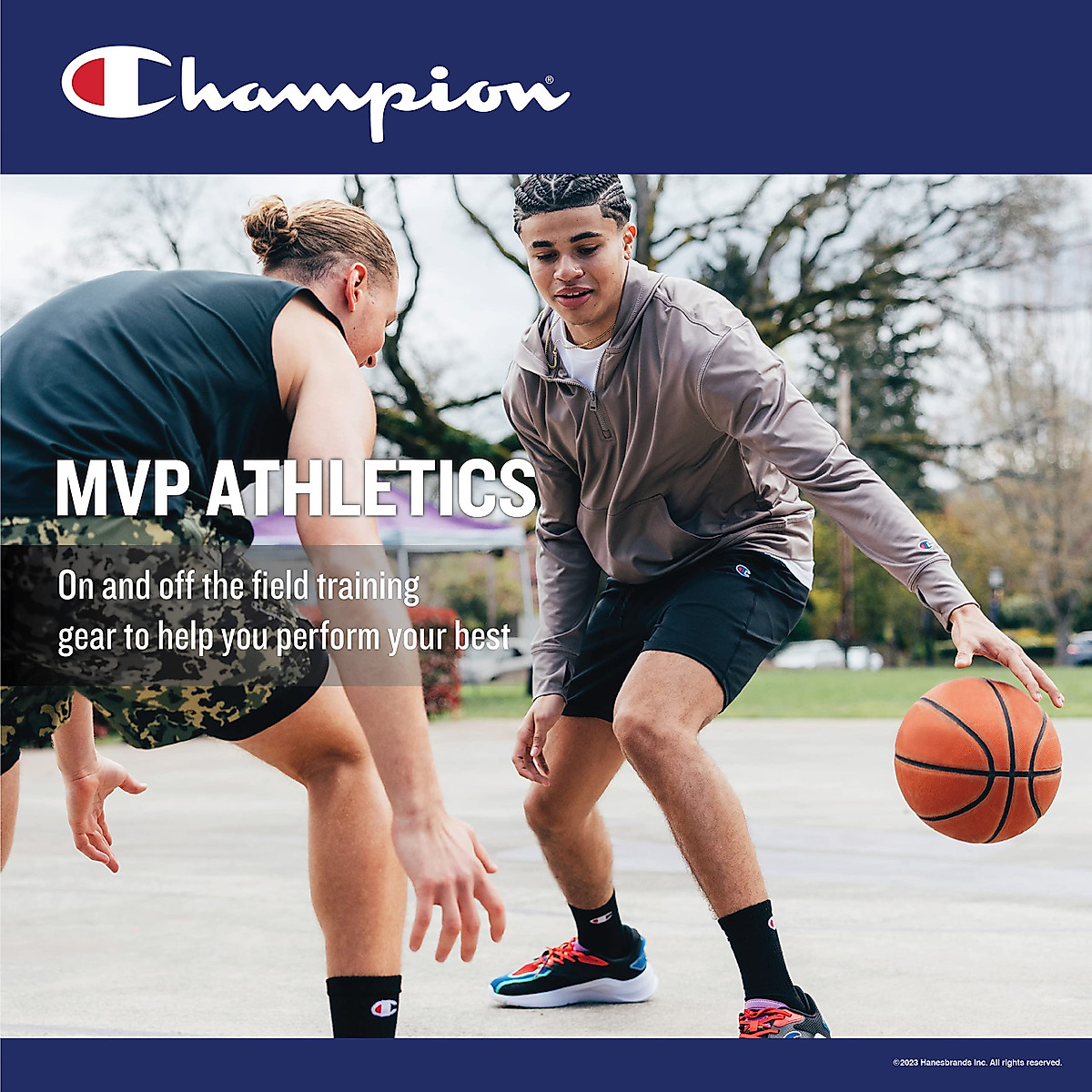 Champion Men's T-Shirt, MVP, Moisture Wicking, Mesh, Crewneck, Athletic Navy, X-Large