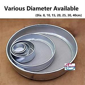 Integrated Lab Test Sieve Diameter 8cm Stainless Metal Wire Mesh Filter Strainer Various Mesh Count (mesh Count 220)