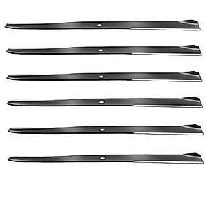 Set of 6 New Standard Mower Blade Fits Toro 42" Deck Fits Toro 136E, 71255, 74325, 74327, 74330, 74350, 74380, Time Cutter Z Models Interchangeable with 106-2247-03, 106-2247-03-A, 110-6568-03,