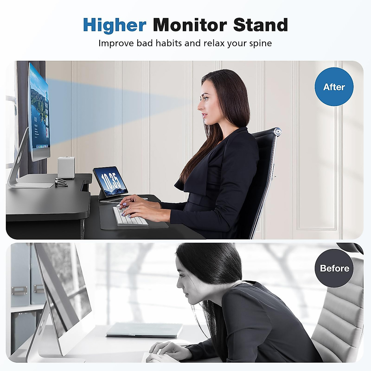 DUMOS Electric Sti to Standing Desk with Drawer,40 x 24 in Ergonomic Computer Table with Splicing Board, Wire Hole and Hook for Workstation for Home, Black & Shelf