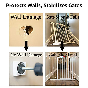 Wall Nanny - Wall Nanny Mini + Wall Nanny Extender Bundle - Baby Gate Wall Protector and Extender
