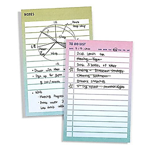Simple, Short, & Actionable, Magnetic To Do List Notepad & Memo Magnetic Notepad - ADHD Control, Focus Booster, Productivity Measurement, Daily Planner, Reminders, Quick Idea Capture Checklists, Idea Taking (3.5 X 5.5in, Color)