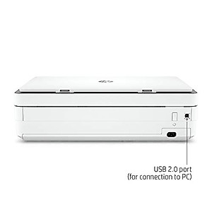 HP Envy 6055e Wireless Color All-in-One Printer with 6 Months Free Ink (223N1A) (Renewed Premium),white