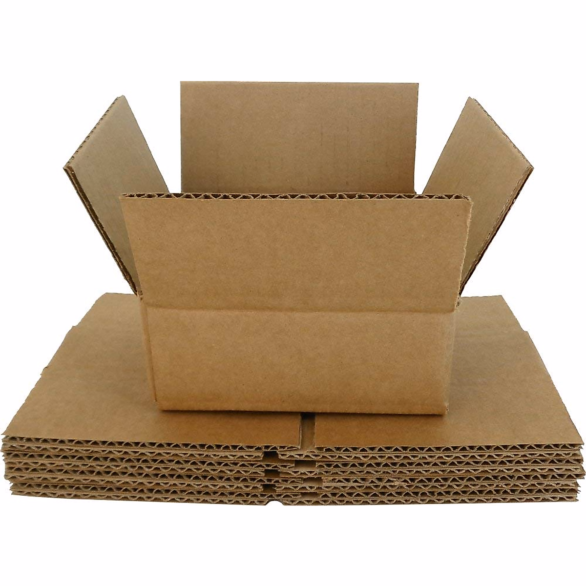 (5) Brown Cardboard CD Storage Shipping Boxes - Each Holds 5 CDs - CDBC05