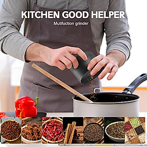 Grinder, 3'' Spices Grinder, Spice Mill (Black)