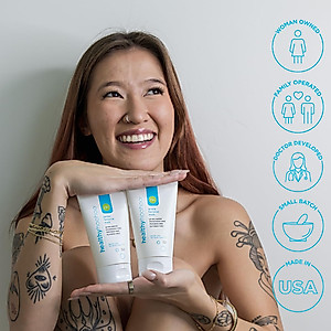 Healthy Hoohoo Gentle Feminine Wash for Women, pH Balanced Vulva Cleanser for Sensitive Skin, Plant Based Natural Hygiene, Unscented Vaginal Soap, Paraben and Glycerin Free (4 fl oz)