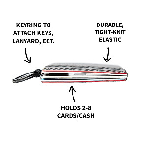 Thread Wallets Ultra Slim Card Holder Wallet - Slim Wallet for Women & Men - Minimalist Wallets for Women - Small Wallet for Women & Men - Modern Credit Card Organizer Mini Wallet (Fine Line)