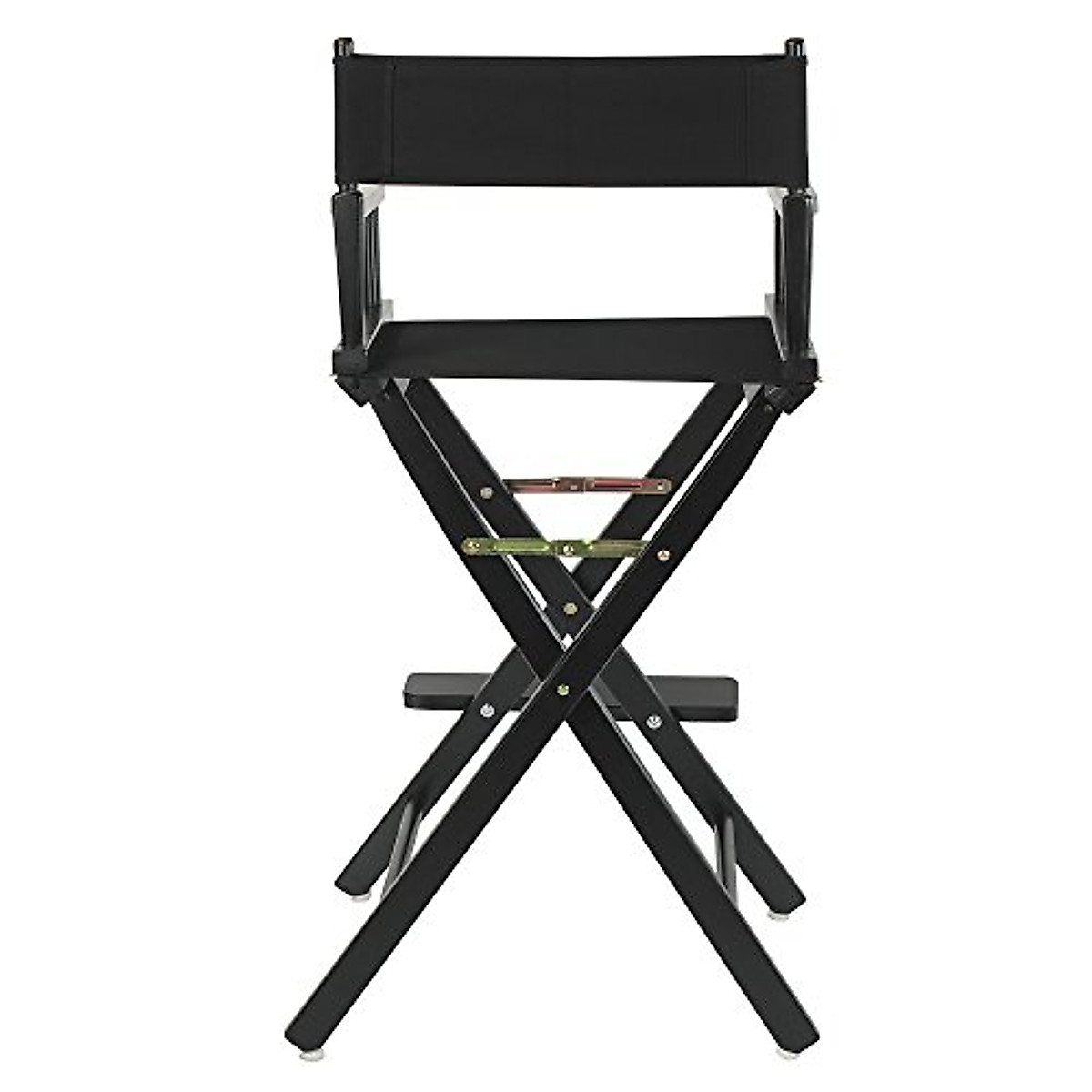 Casual Home Director's Chair ,Black Frame/Black Canvas,30" - Bar Height