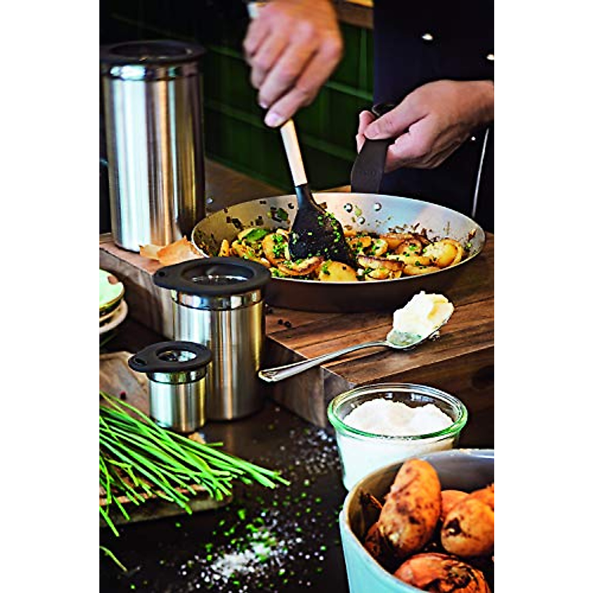 Rosle 16557 Jar High with freshness saving lid, 12 cm//12.5 H