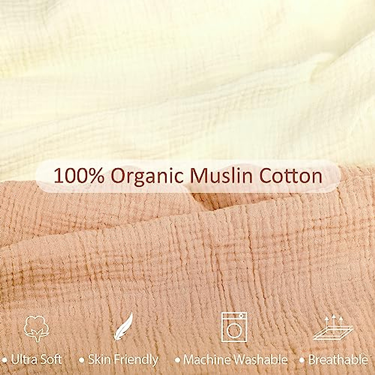 Hooyax Muslin Changing Pad Cover Unisex, Ultra Soft Diaper Changing Table Covers 3 Pack Breathable and Skin-Friendly Solid Color Muslin Baby Changing Mats Sheet for Boys & Girls, 32x16 inches