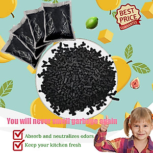 PurifyLogix 4 Pack Odor Absorbing Filter Refills for Vitamix FC-50-SP Foodcycler Smart Waste Composter, Replacement Activated Charcoal Filters Compatible with Vitamix Electric Compost Bin