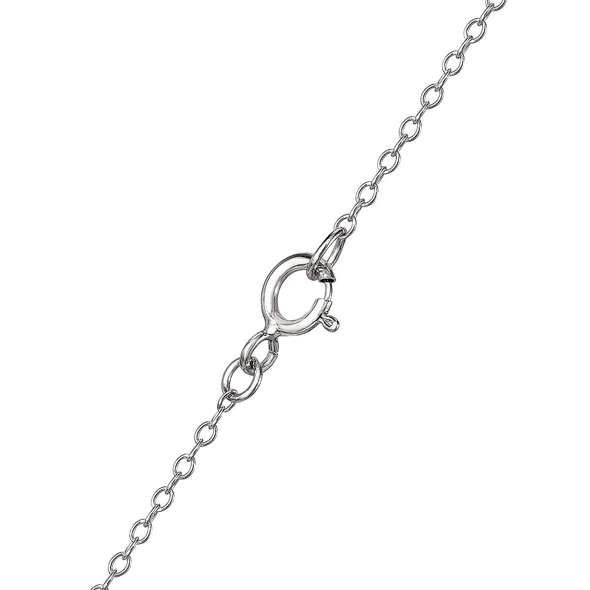 Disney Womens Mickey Mouse Necklace Sterling Silver 18" - Cubic Zirconia Mickey Mouse and Pink Heart Pendant Necklace Jewelry for Women