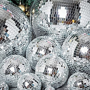 Efavormart 16" Groovy Glass Mirror Disco Ball Party Decoration for Wedding Event Birthday Party