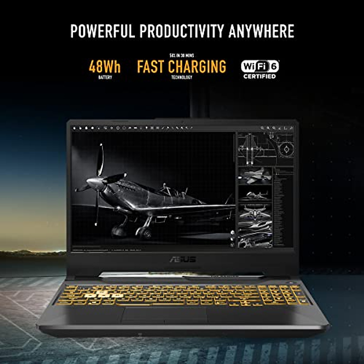 ASUS TUF Gaming F15 Gaming Laptop, 15.6” 144Hz FHD Display, Intel Core i5-11400H Processor, GeForce RTX 2050, 8GB DDR4 RAM, 512GB PCIe SSD Gen 3, Wi-Fi 6, Windows 11, FX506HF-ES51,Graphite Black