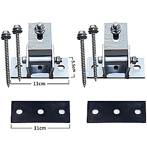 Solar Panel Mounting Brackets - 2pcs Adjustable Solar Panel Mount Brackets on Any Flat Surface for RV, Roof, Boat, Caravans Any Off-Grid Systems, Solar Power System Supporting for Flat Stands