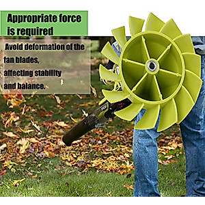 RO6G Blower Fan Blade 529437004 for Homelite/Ryobi 529437003 529437001 P2108 P21081 P21081VN P21081VNM （W/Insert Nut）- 1 Pack