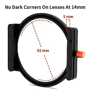 K&F Concept Soft GND8 (3 stops) + Metal Filter Holder + 8 * Adapter Ring Square Filter Kit, 100x150mm Soft Graduated Neutral Density Filter Set for Camera Lens