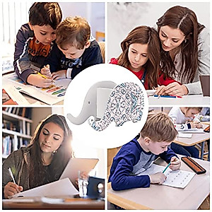 Xwyzy Elephant Pencil Holder with Mobile Phone Holder Desktop Storage Pencil Mobile Phone Holder Bracket