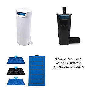 XEOGUIYA 2PCS Aquarium Filter Replacement Cartridges, Replacement Carbon Filters for Aquarium Fish Tank Turtle Filter