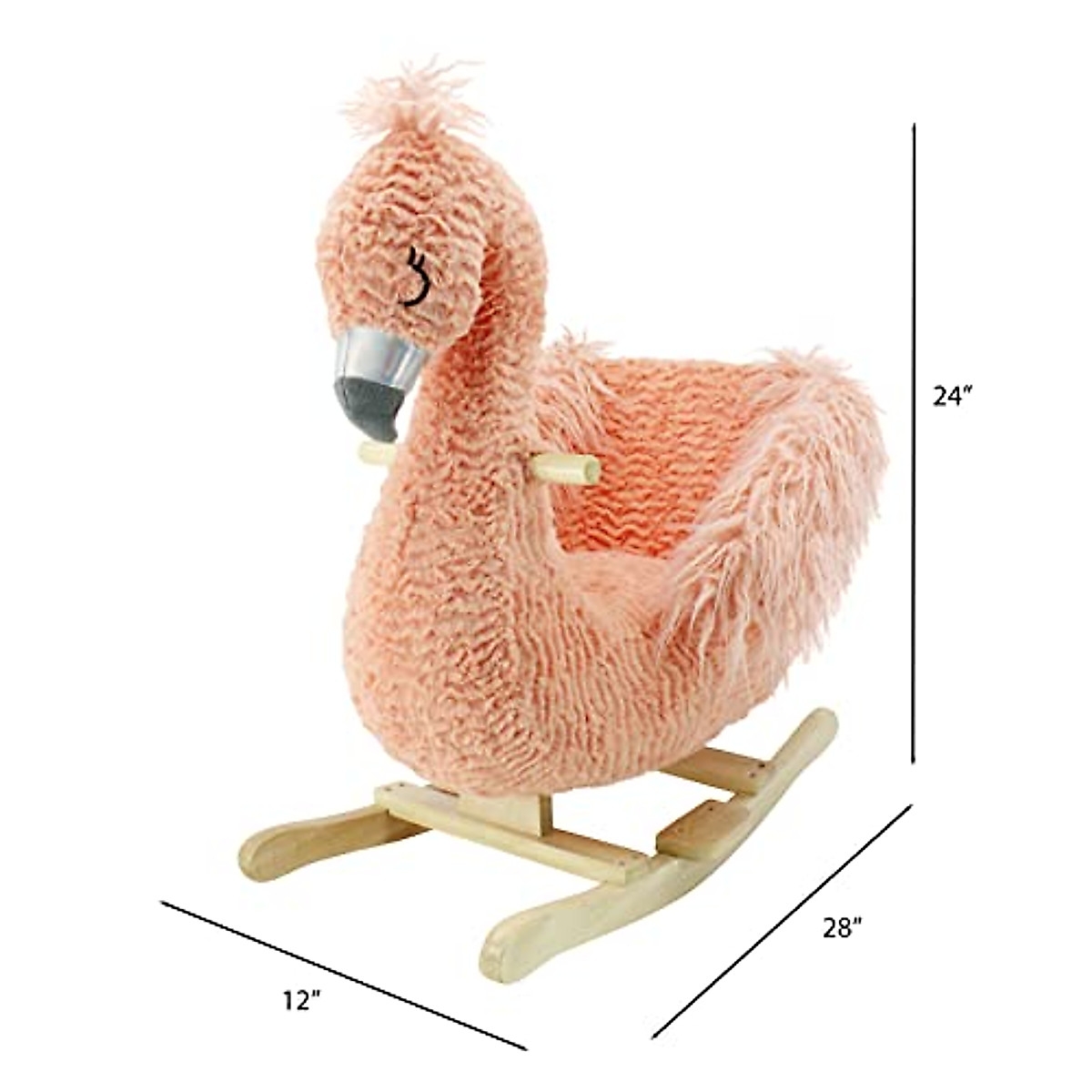 Soft Landing | Joyrides | Sit-in Character Rocker - Flamingo