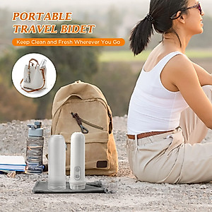 Travel Portable Bidet - Foldable Handheld Bidet Sprayer, with H/L 2 Electric Modes, Toilet Paper Substitutes, for Personal Hygiene Cleaning/Postpartum Care/perineal & Hemmoroid Nursing