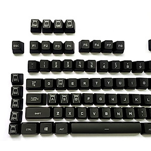 A Full Set 113 Keys keycaps Replacement for Logit G910 Orion Spark RGB Mechanical Gaming Keyboard