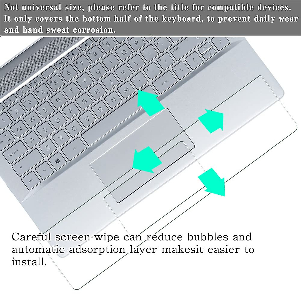 Puccy 2 Pack Film Protector, compatible with Toshiba Satellite Radius 14 14" Laptop TPU Keyboard TouchPad Trackpad Guard Cover Skin (Not Tempered Glass Screen Protectors)