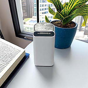 OVELCH 6pcs Metal Tin Box Containers Rectangular Empty Hinged Tins Box Containers for Gum, Candies, Mint, Easy Opening, White 1.5x0.71x2.68 Inches