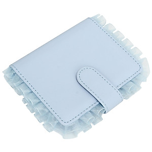 Camera Picture Holder, Universal Mini Film Photo Album with Cute Lace for Display (Blue)