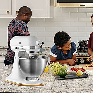 Compatible with Kitchen aid 4.5-5 Qt Bamboo Mixer Slider - Appliance Slider for Tilt Head Kitchen aid Stand Mixer, Kitchen Countertop Storage Mover Sliding Tray for Kitchen aid 4.5-5 Qt, Moving Caddy