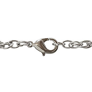 American Coin Treasures Buffalo Nickel Coin Pendant Necklace - U.S. Silvertone Medallion Pendant with Blossom Bezel - 24 Inch Rope Chain