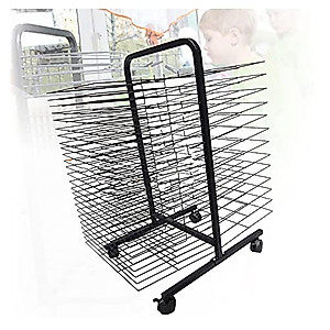 NEOCHY Drying Racks,Art Drying Rack, Metal Wire Work Display Rack, Suitable for Kindergartens and Creative Studios, Paper and Magazine Oiling Air Drying 38-Layer/38 Floors