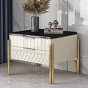 EDOSSA Bedside Table Nightstands for Bedroom Furniture Bedside Table Living Room Small Corner Cabinet Simple Modern Storage Cabinet Locker Bedside Table