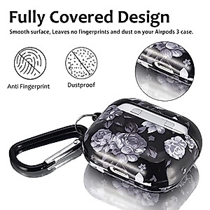AirPods 3rd Generation Case - KOREDA AirPods 3 2021 Case Cute Printed Design for iPod 3 Earbuds Protective Case Cover Women Men, Wireless Charging Case with Accessories Keychain for Apple AirPod Gen 3