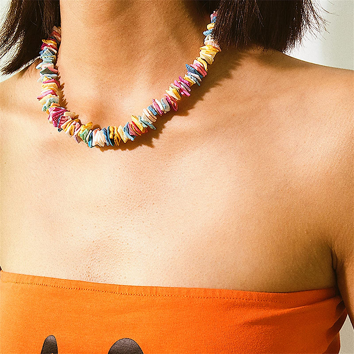 2/3 Pcs Puka Shell Necklace for Men Surfer Necklace Mens Beaded Necklaces Outer Banks White Necklace for Women Colorful Summer Seashell Choker Black Beach Necklaces set Coconut Shell Hawaiian