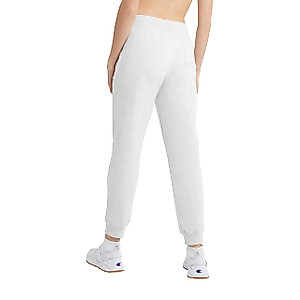 Champion, Reverse Weave, Heavyweight Fleece Joggers for Women, 29", Gfs Silver Grey C Logo, Medium