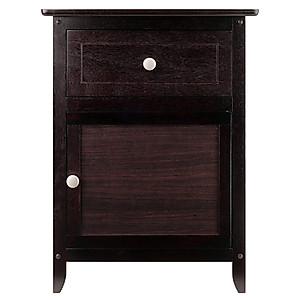 Winsome Eugene Accent Table, 18.9 inches, Espresso