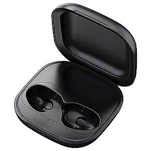 Wireless Charging Case for Beats Fit Pro, Replacement Charger Case for Beats Fit Pro with Bluetooth Pairing, 700mAh Built-in Battery, Support Wireless and Wired Charging, Not Include Earbuds (Black)