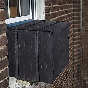 LBG Products Window Air Conditioner Cover 21''Wx15''Hx16''D for Outside AC Unit,Heavy Duty Winter AC Defender,Bottom Covered