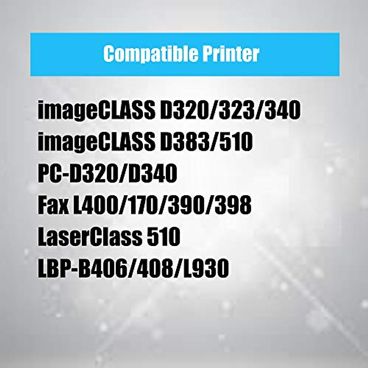 1-Pack 4Benefit Compatible for FX-8 S35 Toner Cartridge FX8 7833A001AA High Yield Replacement for imageClass D300 D320 D340 D360 D383 FAX L380 L380S L390 MF3240 PC-D320 Printer (Black)