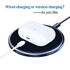 Wireless Charging Case Replacement Compatible for AirPod Pro Charging Case,Charger Case with Bluetooth Pairing Sync Button, White