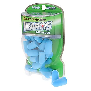 HEAROS Xtreme Ear plugs - Best In Class Noise Cancelling Disposable Foam Earplugs With NRR 33 Hearing Protection, 14 pairs