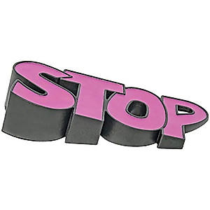 Stop Door Stopper Wedge, Pink - Fairly Odd Novelties - Funny Home, Office, Dorm Room Accessory Gift