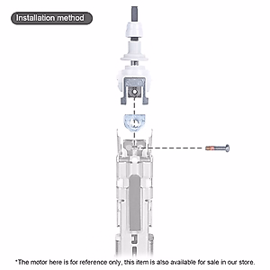 Electric Toothbrush Metal Shaft/Vibrating Tip Replacement Parts Compatible with Philips HX6340 HX6530 HX6710 HX6920 HX9140 HX9340 HX8910 HX9350, Shaft Connector Block with Waterproof Rubber Seal