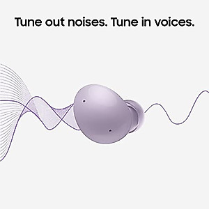 SAMSUNG Galaxy Buds 2 True Wireless Earbuds Noise Cancelling Ambient Sound Bluetooth Lightweight Comfort Fit Touch Control US Version, Lavender