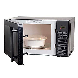 Avanti MT81K1BH Microwave Oven 700-Watts Compact with 6 Pre Cooking Settings, Speed Defrost, Electronic Control Panel and Glass Turntable, Black