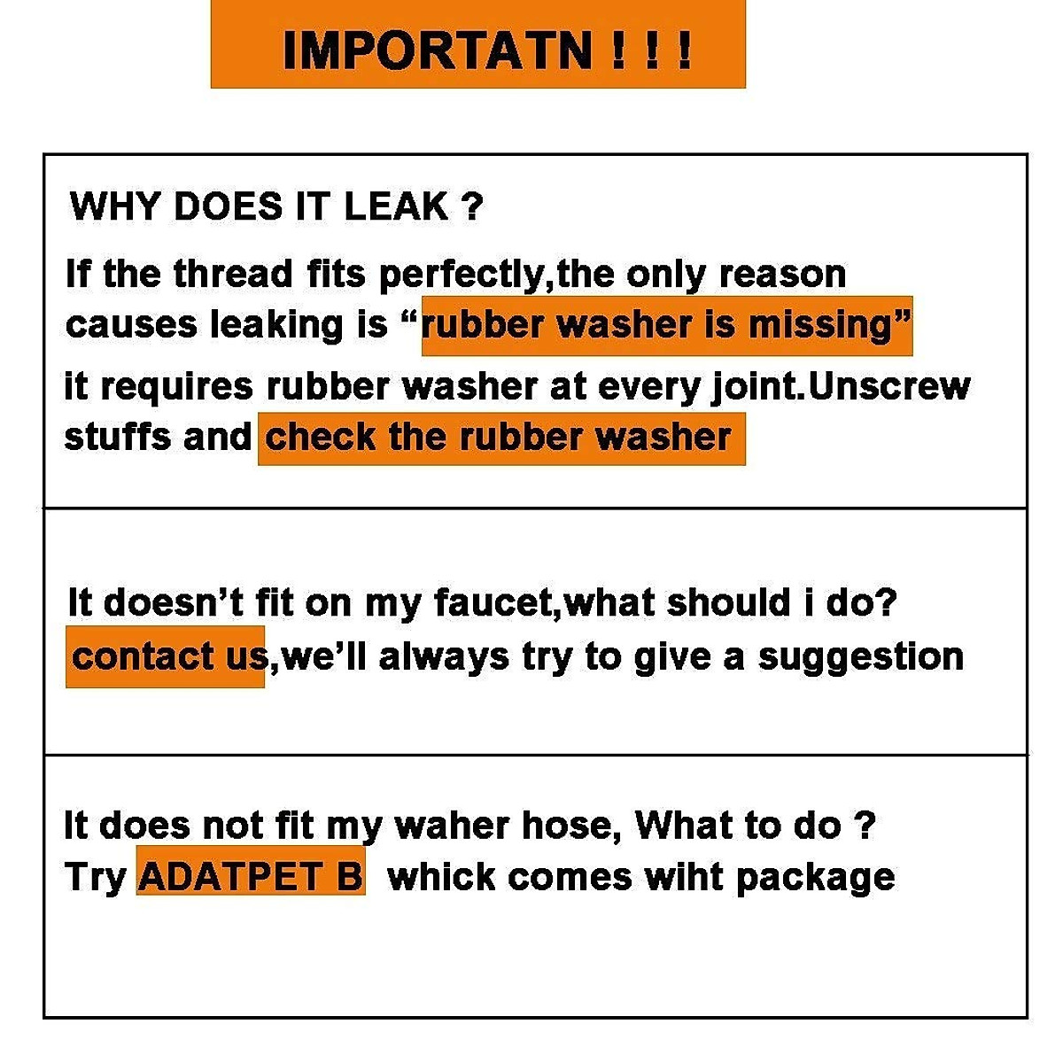 MISSMIN Sink to Garden Hose Diverter Faucet Adapter for Portable Washer/Dishwasher/Washing Machine,for Bathroom and kithcen