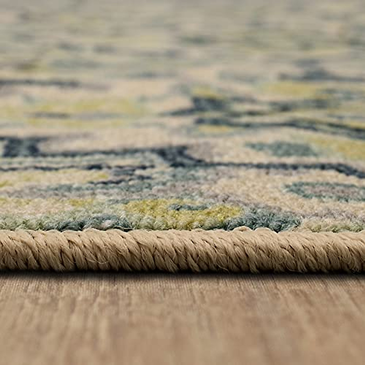 Mohawk Home Woodbridge Santa Ana Floral Printed Area Rug, 5'x8', Tan